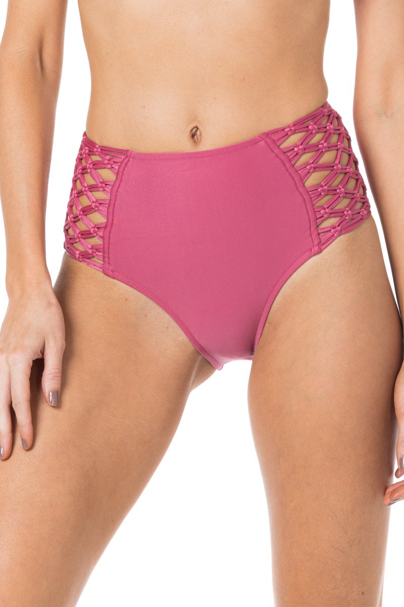 Calcinha De Biquíni Hot Pants Macramê Lua Morena