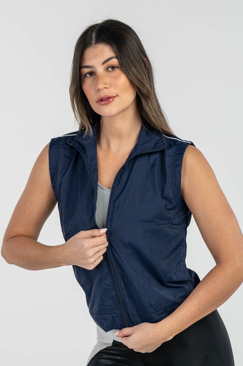 Colete Corta Vento Dynamo Azul Escuro Top Model