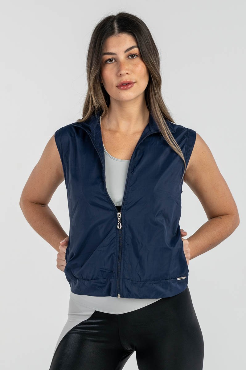 Colete Corta Vento Dynamo Azul Escuro Top Model